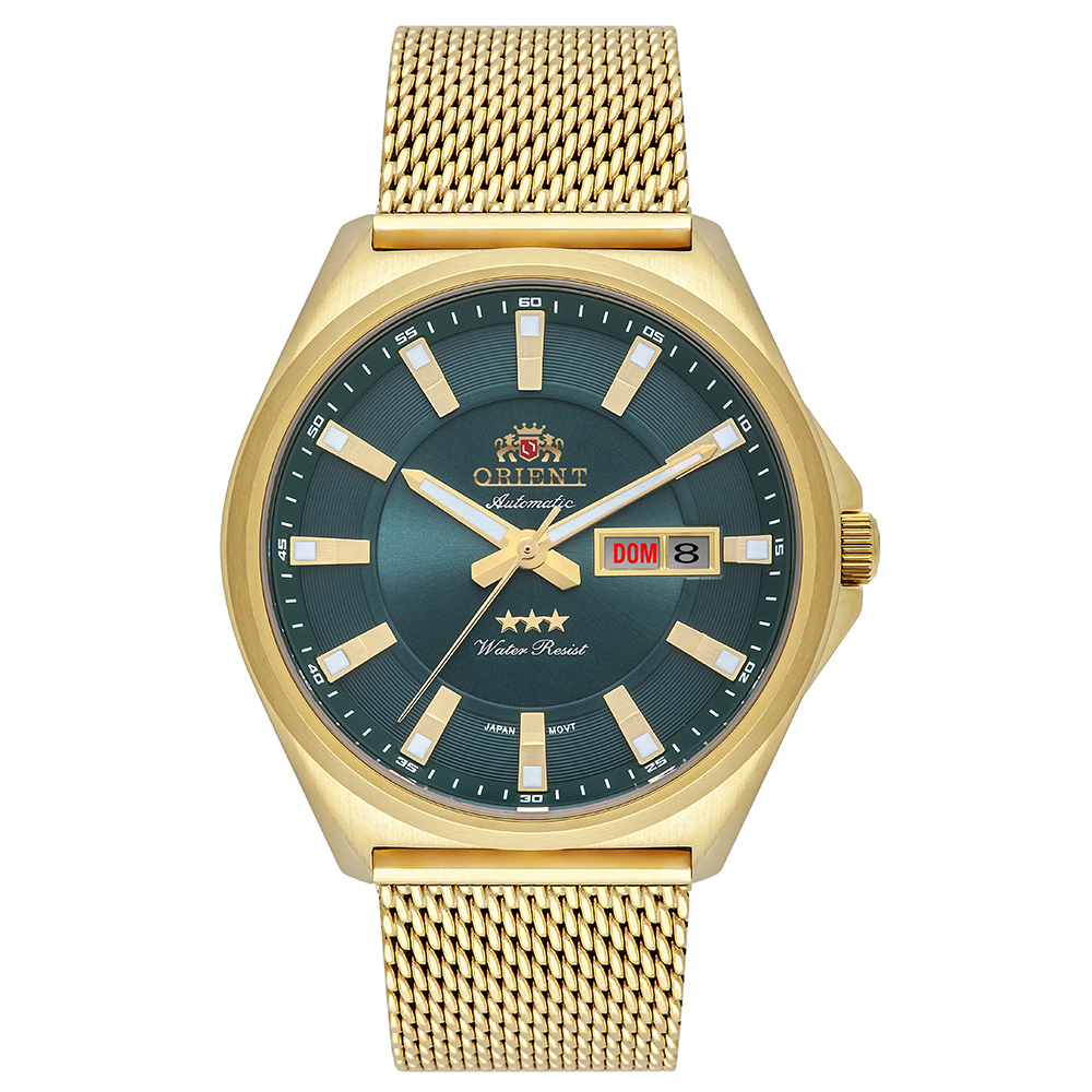 RELOGIO ORIENT AUTOMATICO MASCULINO CLASSICO F49GG009 DOURADO - ORIENT ...