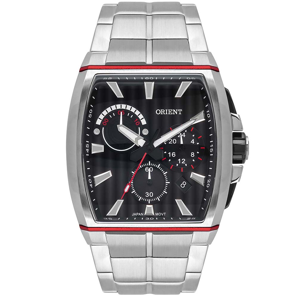RELOGIO ORIENT UNIQUE MASCULINO CRONOGRAFO GBSSC012 PRATA - ORIENT RELÓGIOS
