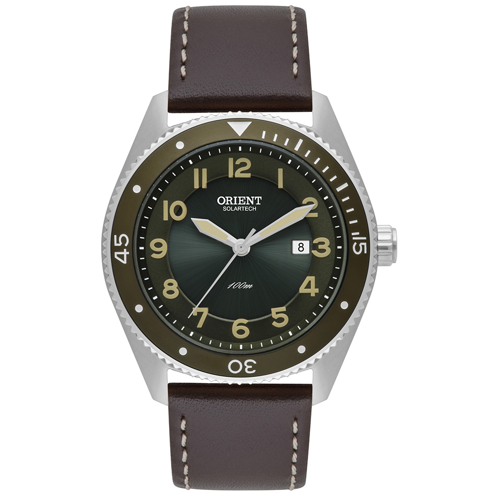 RELOGIO ORIENT SOLARTECH MASCULINO ANALOGICO MBSC0007 PRATA - ORIENT ...
