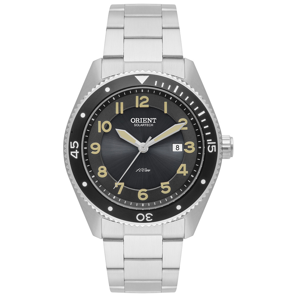 RELOGIO ORIENT SOLARTECH MASCULINO ANALOGICO MBSS0010 PRATA - ORIENT ...