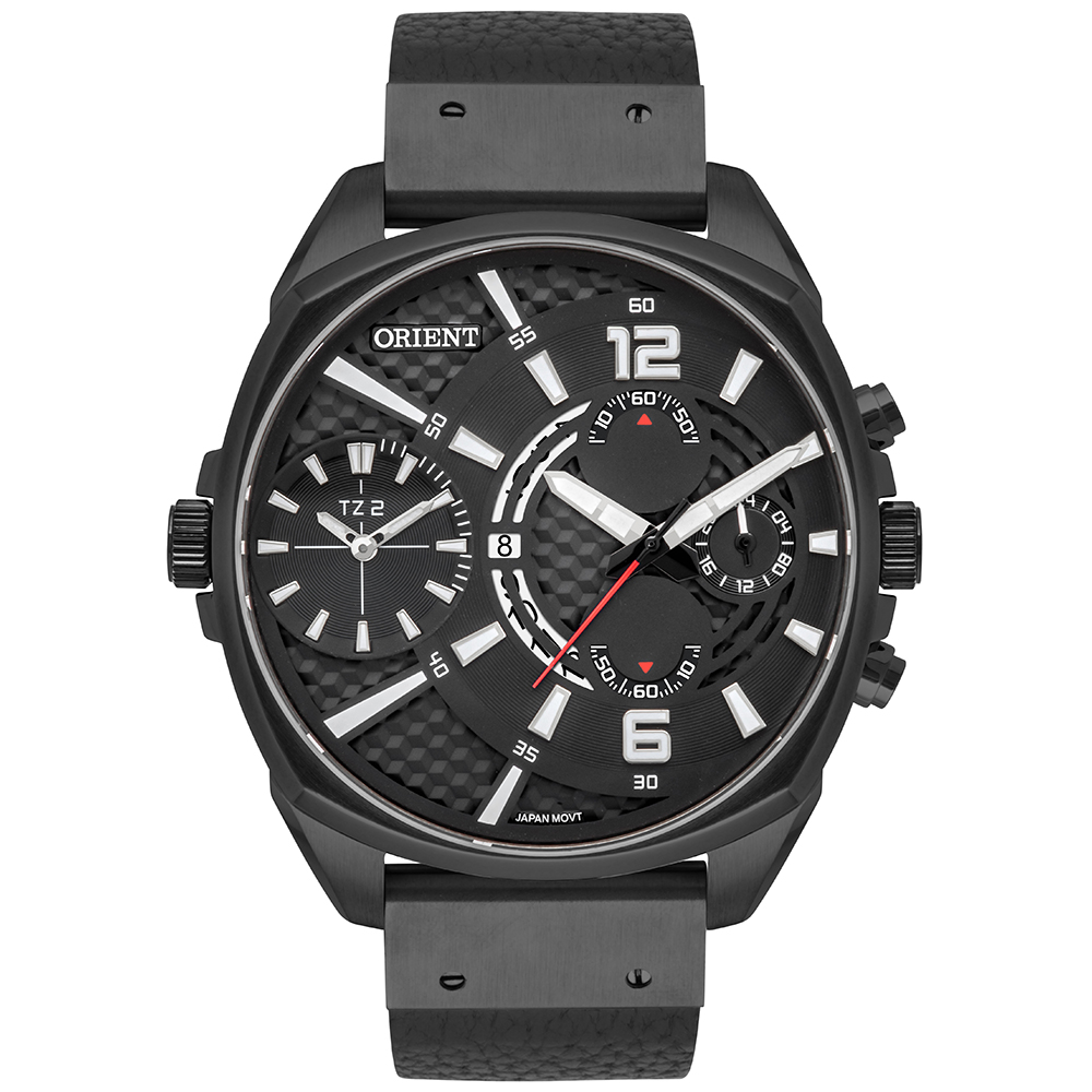 RELOGIO ORIENT XL MASCULINO CRONOGRAFO MPSCT003 PRETO - ORIENT RELÓGIOS