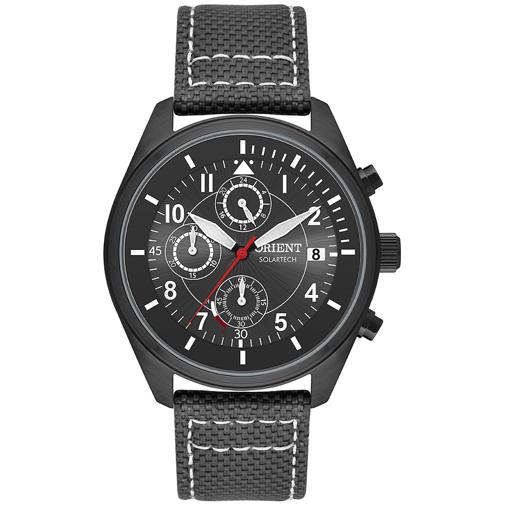 RELOGIO ORIENT SOLARTECH MASCULINO CRONOGRAFO MPSSC030 PRETO - ORIENT ...