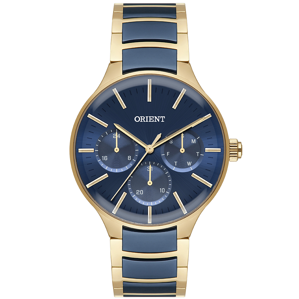 RELOGIO ORIENT CERAMIC UNISSEX CLASSICO MTSKM001 AZUL - ORIENT RELÓGIOS