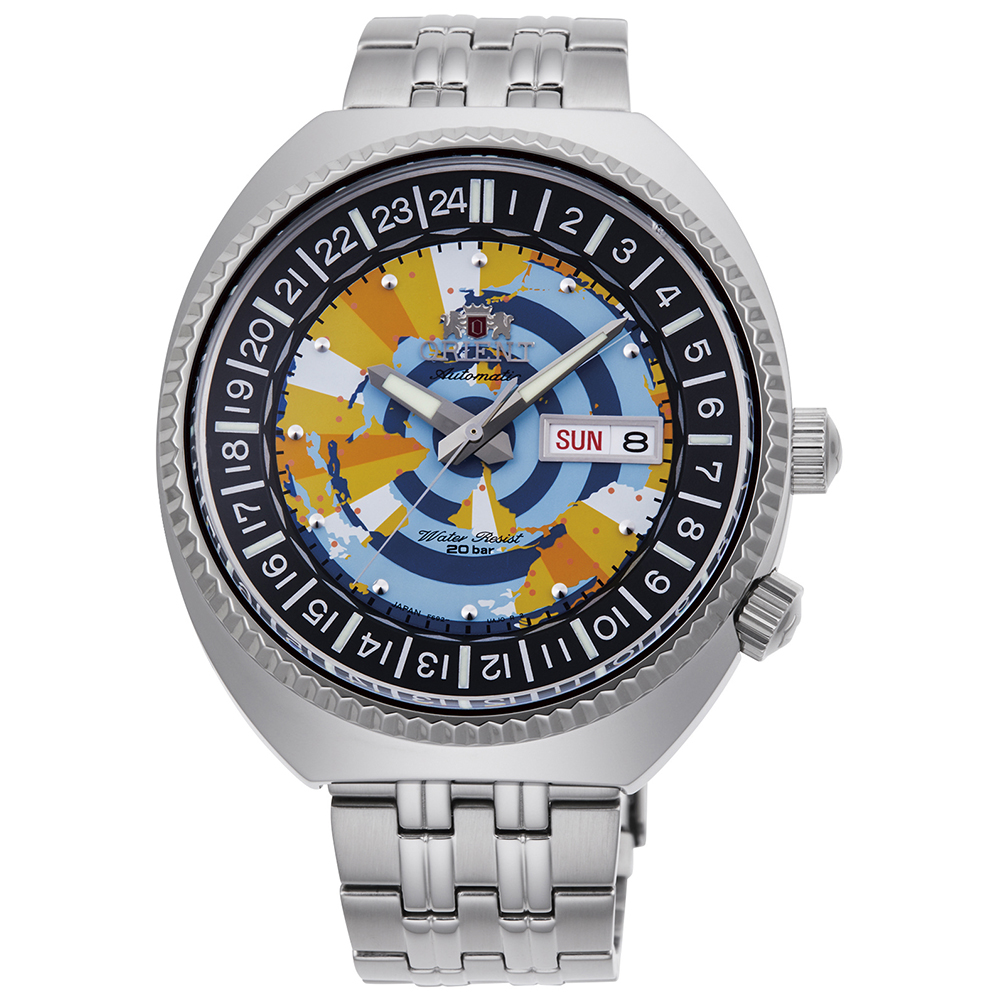 RELOGIO ORIENT AUTOMATICO MASCULINO EDICAO LIMITADA WORLD MAP ...